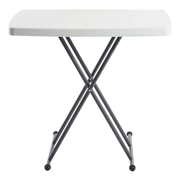 Iceberg Enterprises IndestrucTableTOO 30'' Plastic Rectangular Adjustable Folding Table ...